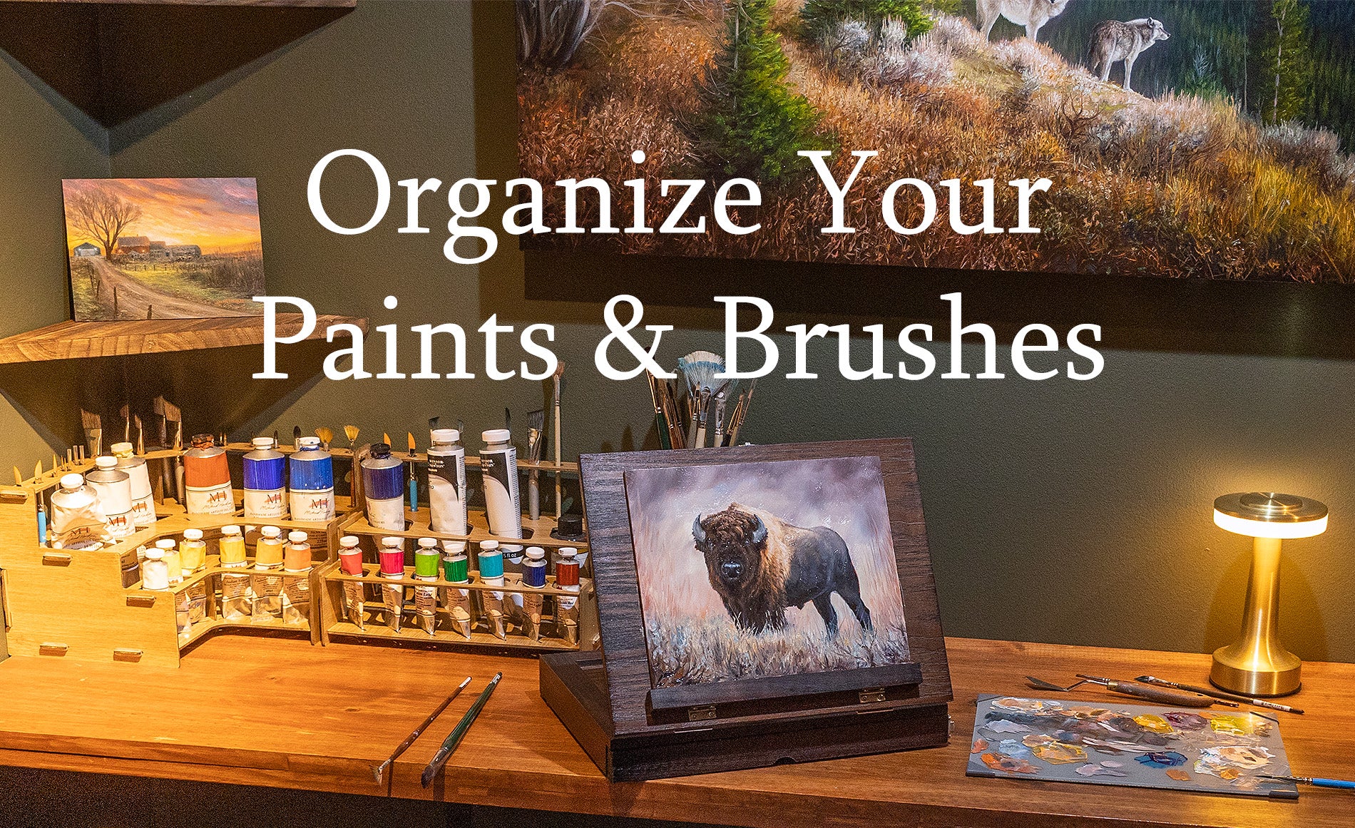 The Best Artist Storage Rack for Paint Tubes and Brushes – Chuck Black Art