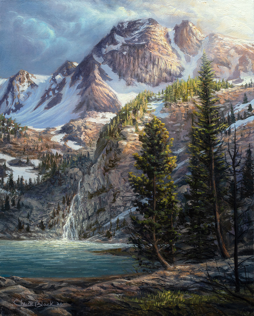 "A Glorious Moment" 8x10 Mountain Landscape Painting – Chuck Black Art