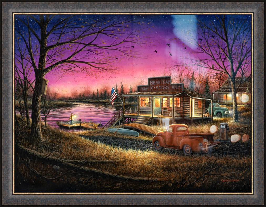 "Good Times" - Country Store Nostalgia Framed Art Print – Chuck Black Art