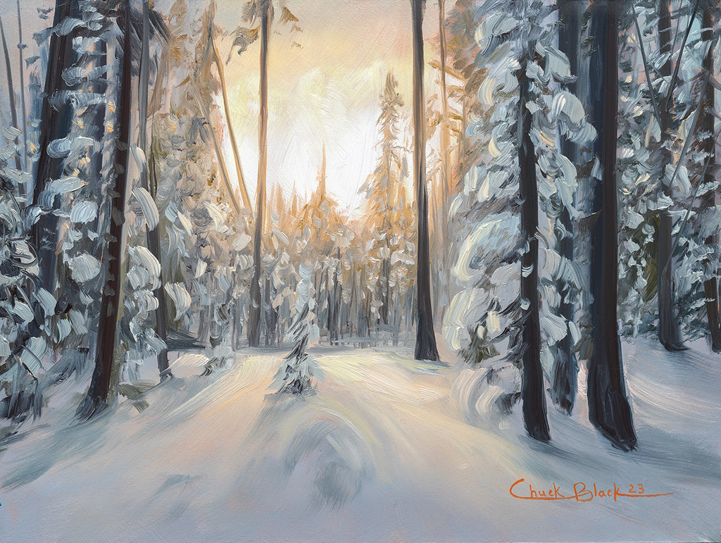 "One Last Look" 6x8 Original In Studio Oil Painting – Chuck Black Art